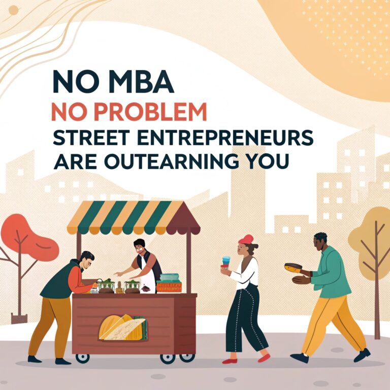 No MBA, No Problem: Street Entrepreneurs Are Outearning You - Sales LiftUp